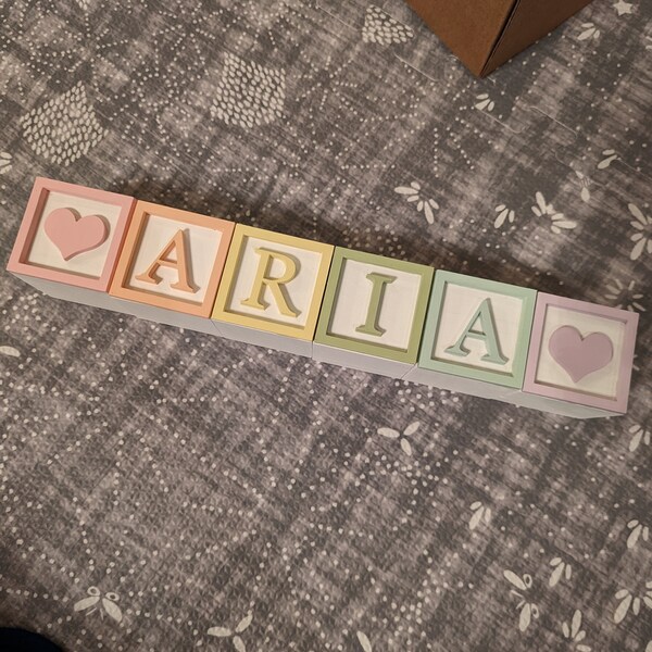 Name Blocks, Alphabet Blocks, Blocks, Letter Blocks, Personalised ...