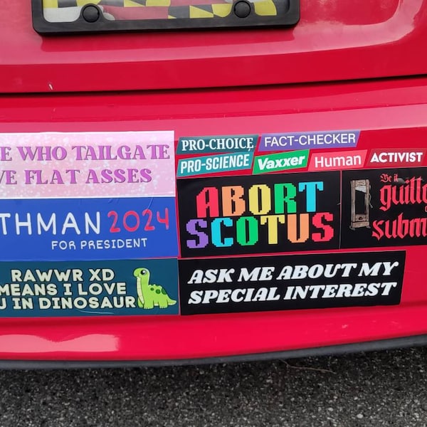 RAWRR Emo Kid Bumper Sticker, Funny Bumper Stickers Y2k, 90s Kid Car ...