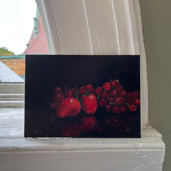 The Lemon Tree II 5" X 7" Original Lemon Painting on Canvas Panel by ...