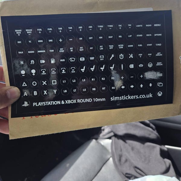 Fanatec Rally Module 10mm Stickers for Various Simulator Wheel/button ...