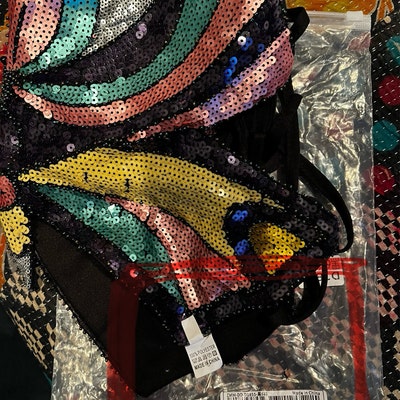 Bling Glam Rhinestone Long Sleeve Net Crop Top Beach Bikini Cover Mesh ...