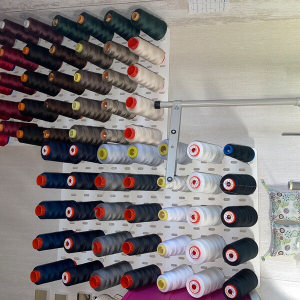 5x IKEA SKADIS Pegboard Thread Spool Holder Variations, Thread Holder ...