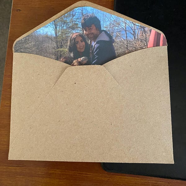 Editable Photo Envelope Liner Template, Printable Modern Wedding ...