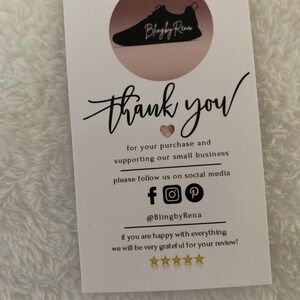 ADD YOUR LOGO Printable Small Business Insert Card / Simple - Etsy