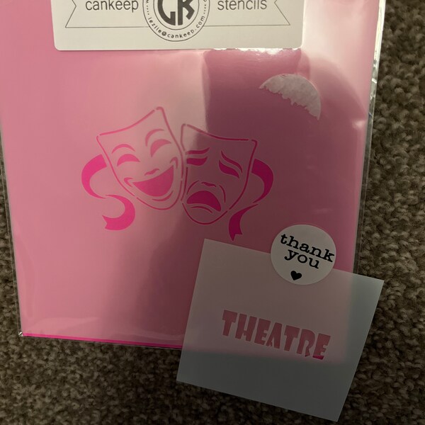 Theatre, COMEDY & TRAGEDY MASKS/ Cookie or Craft Stencils-cankeep - Etsy