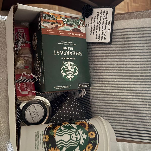 Deluxe Starbucks Coffee Gift Box, Coffee Lover, Coffee Addict ...