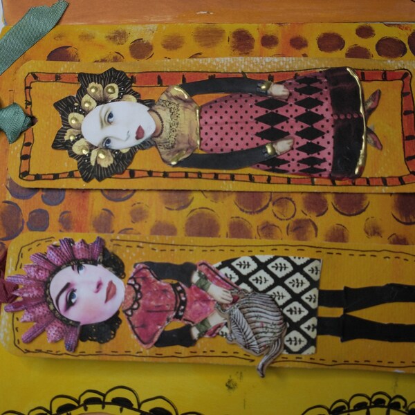 ART TEA LIFE Ren Faire Dolls Printable Kit Scrapbook Journal Page Paper ...