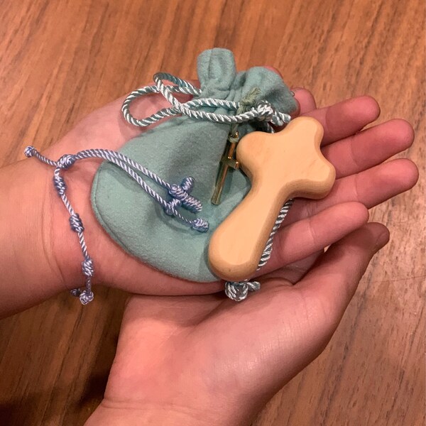 Comfort Cross Made From Genuine Olive Wood From the Holy Land - Small ...