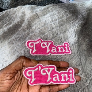 Custom Embroidered Patch Personalized Name or Text Iron On/sew - Etsy