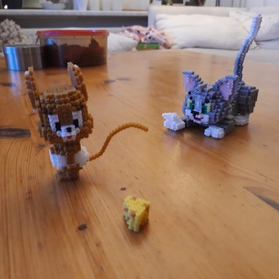 DIY Fortune Cat 3D Perler Bead Pattern Tutorial - Etsy