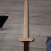 Sturdy Wooden Sword With Leather Wrapped Handle - Etsy