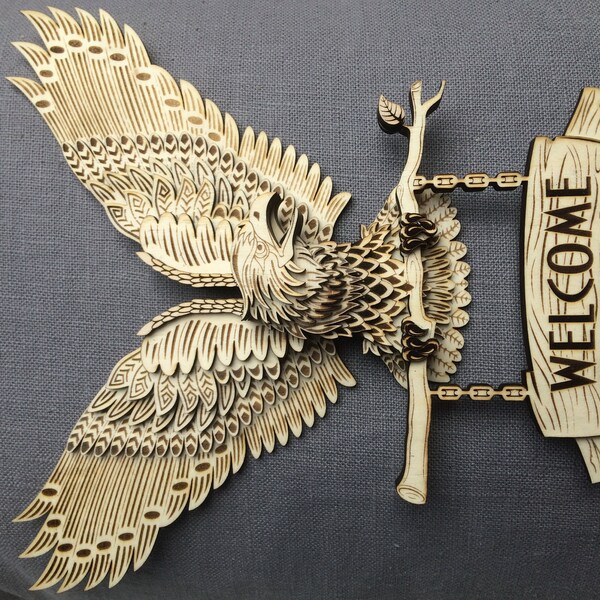 Multilayer Eagle Welcome 10 Layers for Laser and Cutter Machines, Home ...