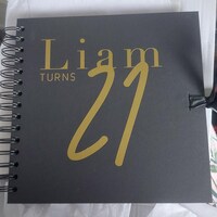 Personalised 21st Birthday Guestbook, 21st Scrapbook, Birthday Memory ...