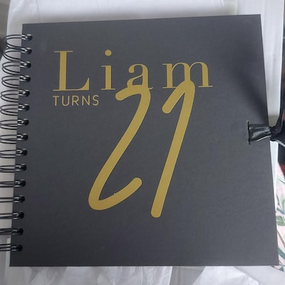 Personalised 21st Birthday Guestbook, 21st Scrapbook, Birthday Memory ...