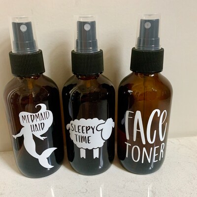 Custom Spray Bottle Labels, 2 Oz, 4 Oz, 8 Oz Spray Bottle Labels ...
