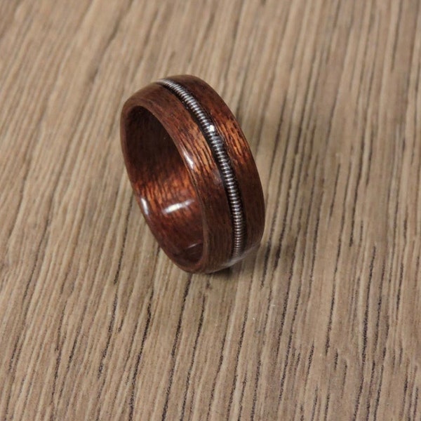 Guitar String Ring Bespoke Order Handmade Wooden Fretboard Ring ...