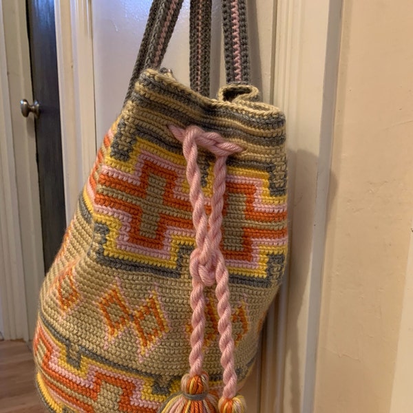 Mochila Bag Tutorial, Tapestry Crochet Pattern, Crochet Tutorial, for a ...