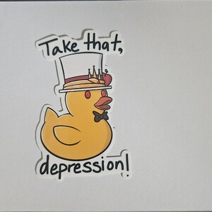 Small Lucifer Duckie Handmade Sticker 2 Variations 1.5x2.27 & 1.8x2.8 ...