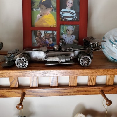 F1 RACING CAR Recycled Metal Statue,recycled Scrap Steel Sculpture ...
