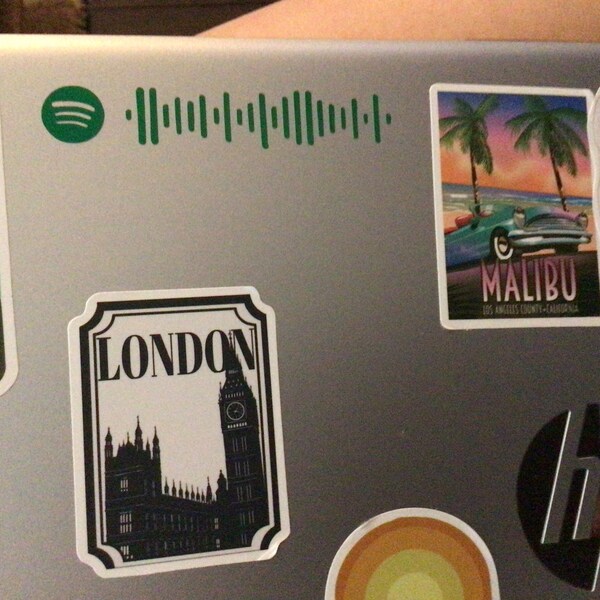 Custom Spotify Song Code Decal Spotify Decal Vinyl Decal Car Decal ...
