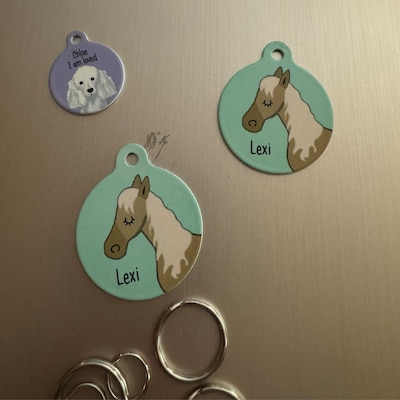 Equestrian Horse ID Tag Personalised Horse Bridle Tag Horse Gift Equine ...