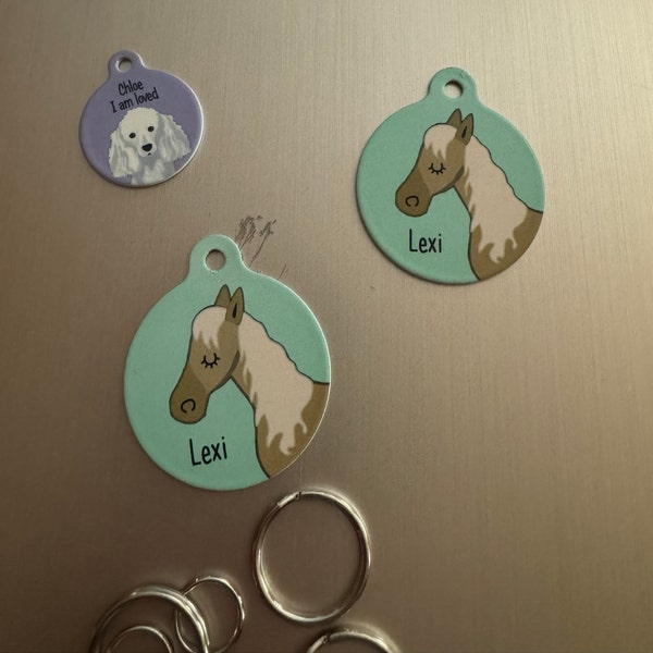 Equestrian Horse ID Tag - Personalised Horse Bridle Tag - Horse Gifts ...