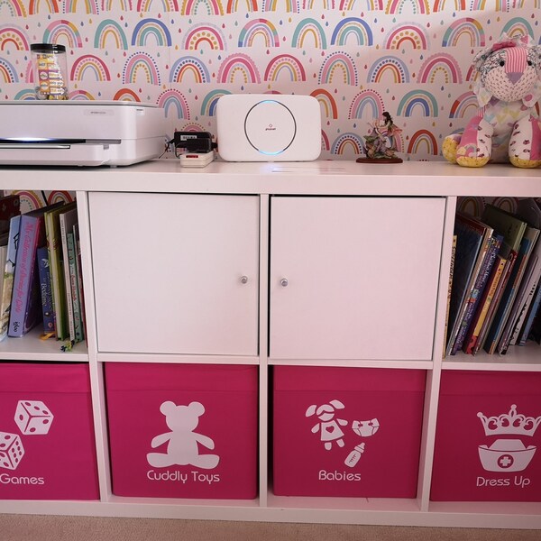 Toy Storage Decals | Plastic Toy Box Labels | Self-adhesive ...