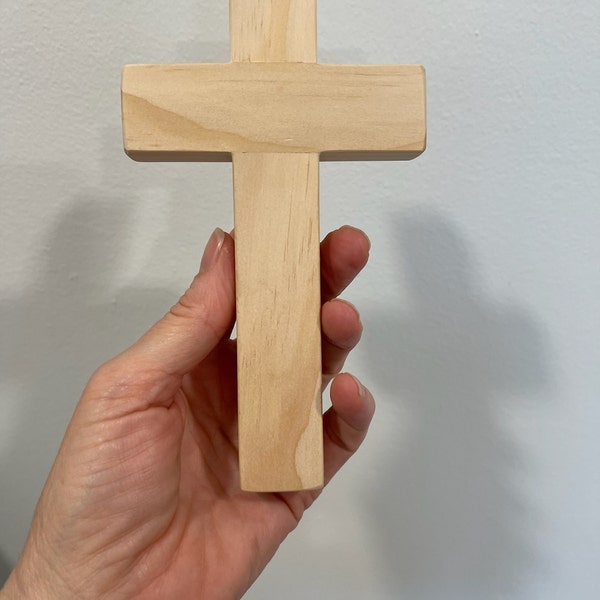 Unfinished Large Pine Wood Cross - Etsy