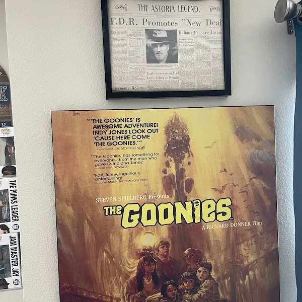 The Goonies Chester Copperpot Folded 1935 Newspaper Page Movie Prop ...