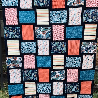 Enigma Fat-quarter Quilt Pattern, Beginning Quilt Pattern, Easy to Sew ...