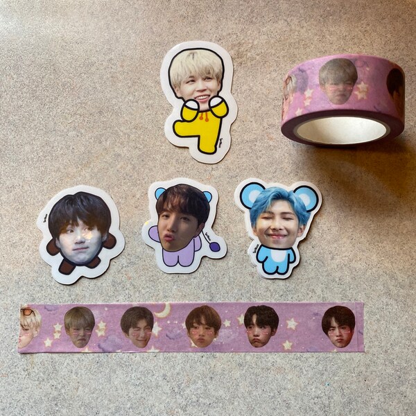 BTS BT21 Die Cut Stickers - Etsy