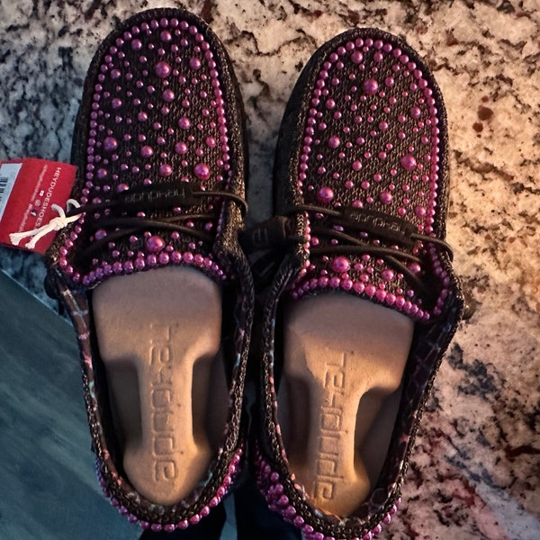 Custom Wedding/pearl Dude Shoes(larger Pearls)-great Custom Gifts ...