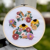 PDF Pattern Letter L Floral Monogram Embroidery Pattern - Etsy Canada