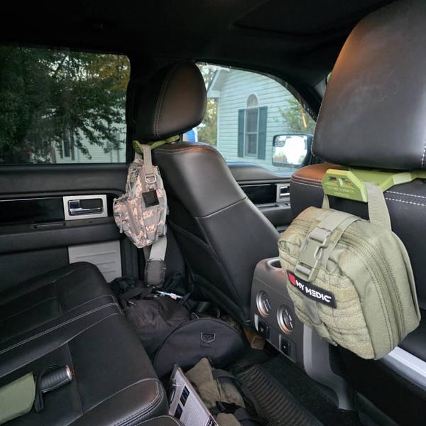 Universal Headrest Hanger Bracket for All Vehicles - Tactical Gear ...