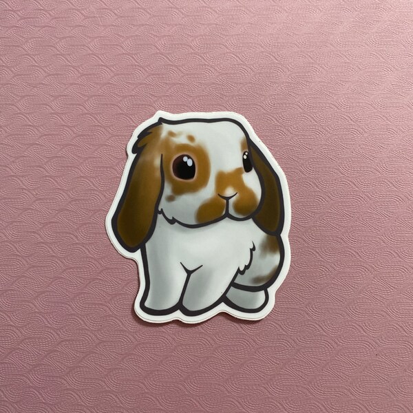 Broken Orange Lop Rabbit Sticker; Printed Chibi Bunny Vinyl Tablet ...