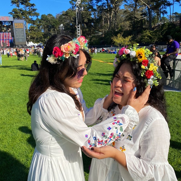 Midsommar Flower Crown, Spring Meadow Floral Headband, Artificial ...