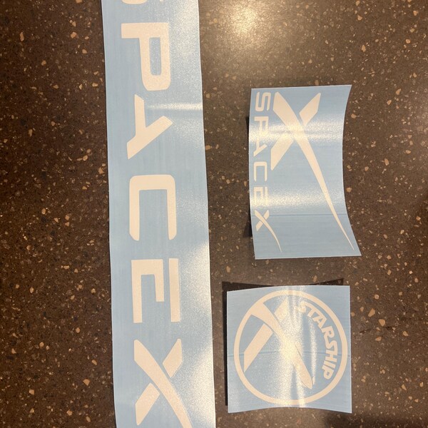 Spacex Starship Circle Permanent Vinyl Decal in Various Colors - Etsy