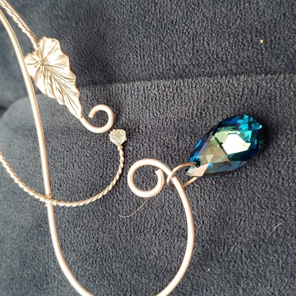 ELVEN JEWELRY, Elven Necklace , Fairy Jewelry , Silver Elvish Necklace ...