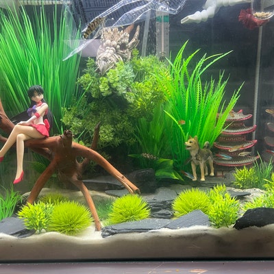 Plastic Moss Pads: Artificial Aquarium Plants Reptile Terrarium Plants ...