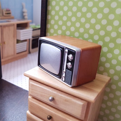1:12 Miniature TV Dollhouse Miniature Television Dollhouse Furniture ...