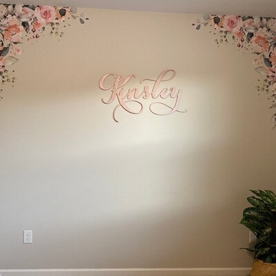 Nursery Name Sign Wood Name Cutout Wood Name Wood Name Sign Custom Wood ...