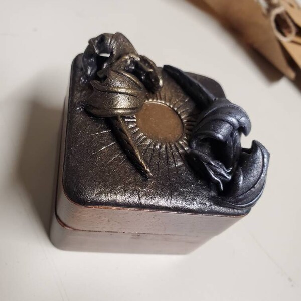 Moon Sun Star Ring Box Proposal Celestial Engagement Jewelry Box ...