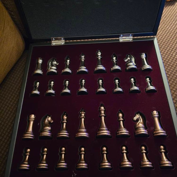 Chess Board With Figures Custom Chess Set for Husband Valentines Gift ...