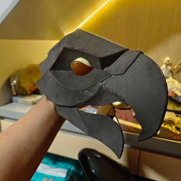 Bird of Prey/raptor Low Poly Mask Pattern for Cardboard or EVA Foam - Etsy