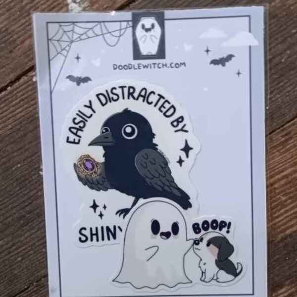 I Love Shiny Things, Raven Crow Sticker, Goth Gifts, Bird Stickers ...