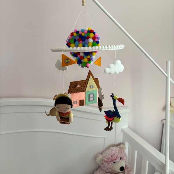 Forest Baby Mobile, Mountains and Trees Crib Mobile, Green Floral Baby ...