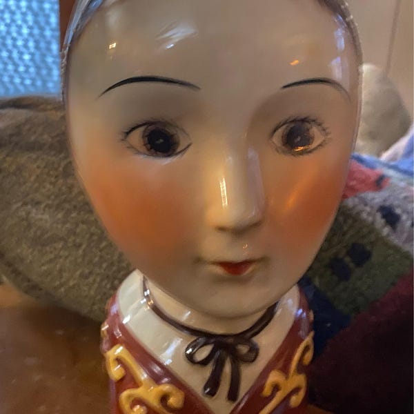 Antique 19th C. Cast Iron Mechanical Jester / Humpty Dumpty Coin Bank ...