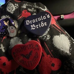 Vampire Girlfriend/boyfriend Matching Couple Pinback Buttons - Etsy