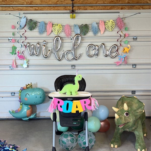 Girl Dinosaur Party Decorations - Pink Dinosaur Decor, Girl Dinosaur ...