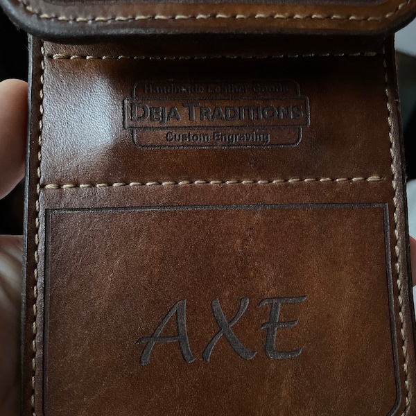 PERSONALIZED Leather Barrel Rest & Protector, Competition Trap Shooting ...